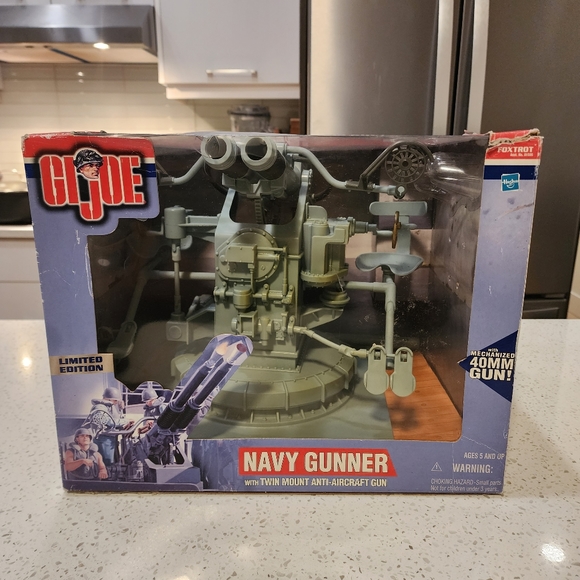 Hasbro | Toys | Vintage Gi Joe Navy Gunner Two Mount Anti Aircraft Gun ...